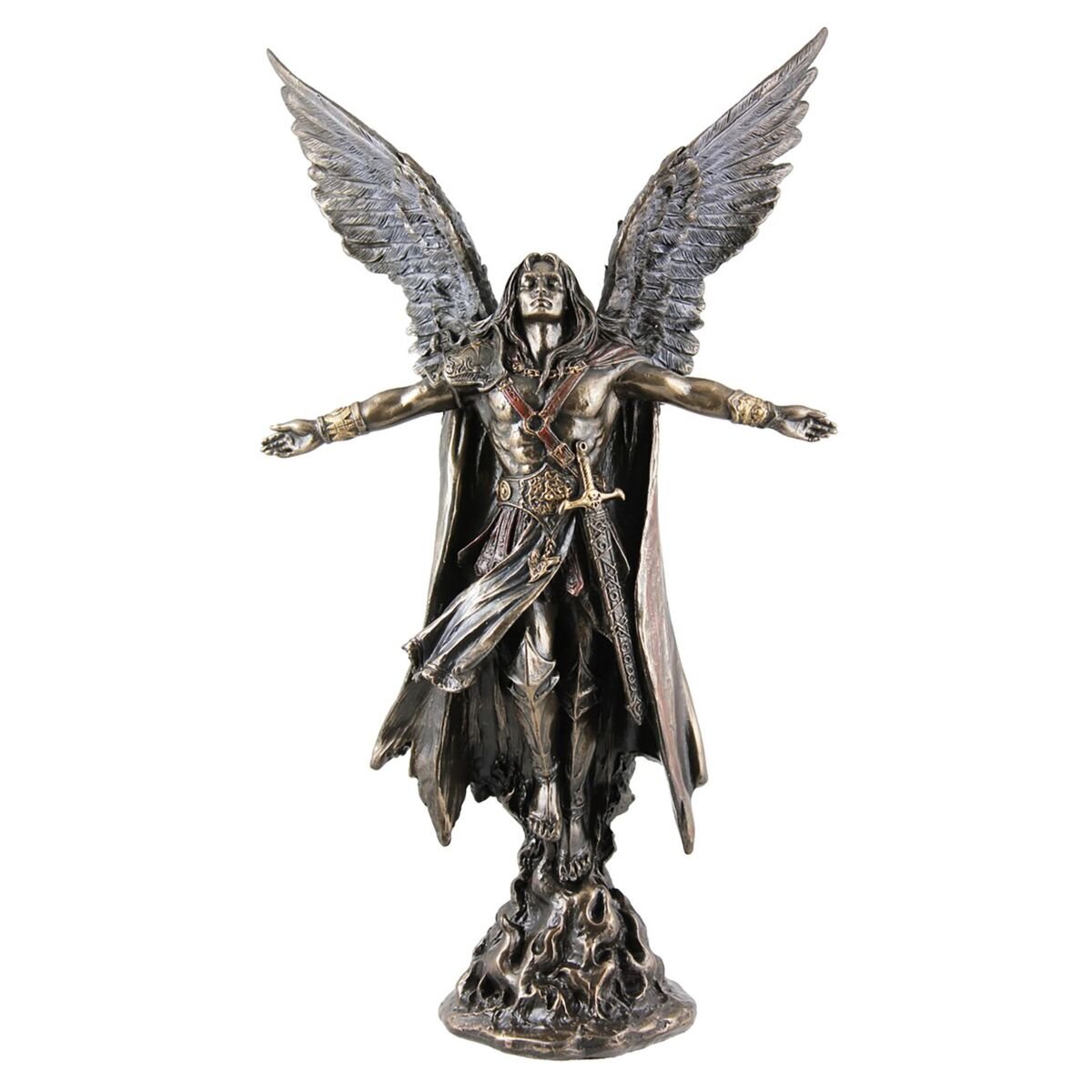 Archangel Uriel Ascending Statue (Small) - Temple of the Divine
