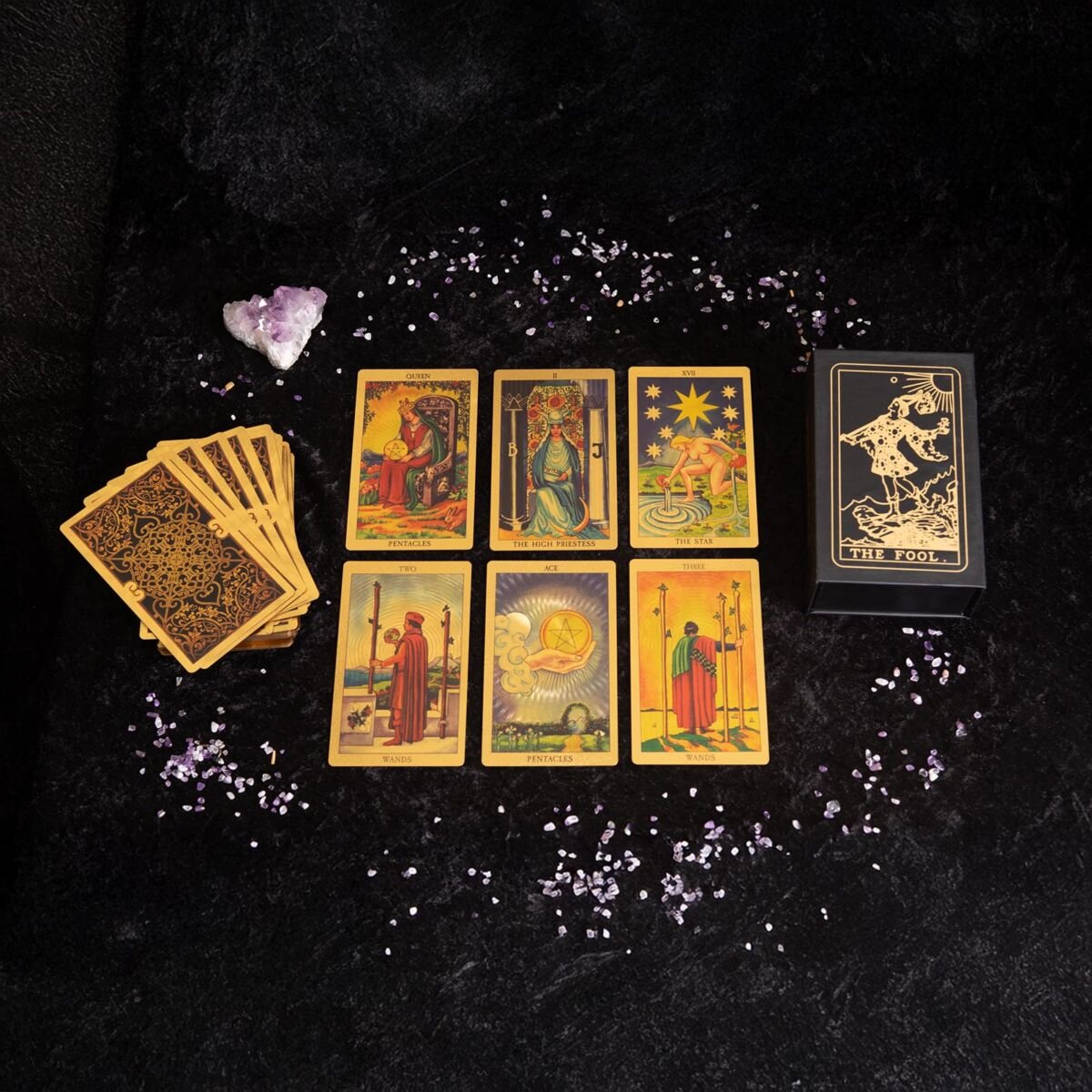 Tarot Cards with Boarder (Gold) - Temple of the Divine