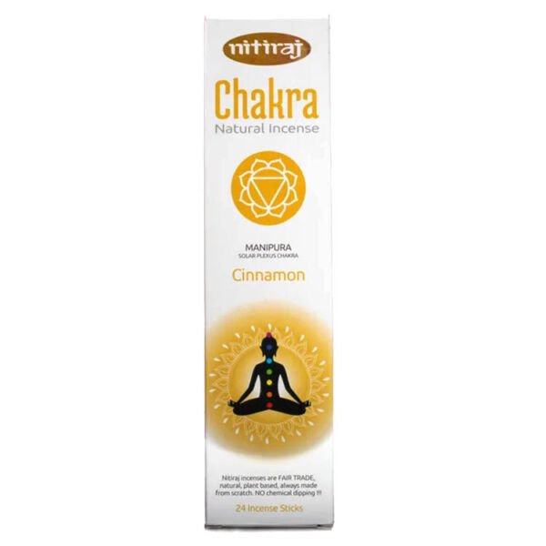 Solar Plexus Chakra Cinnamon Incense - Temple of the Divine